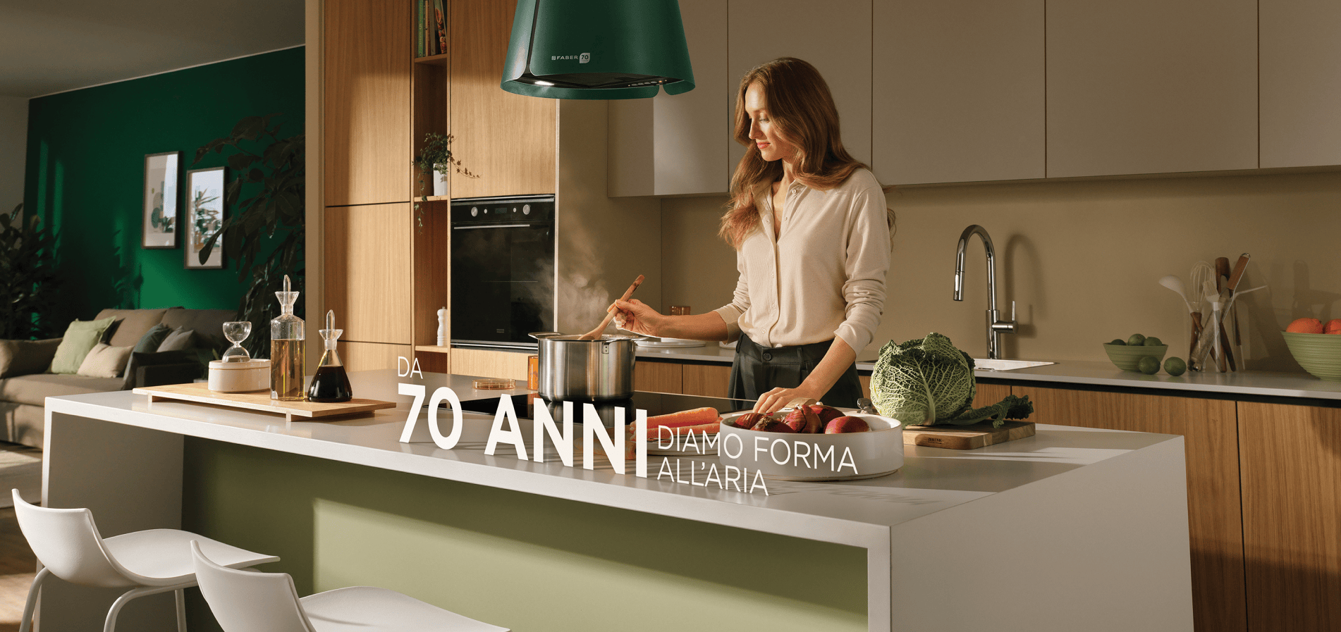 FABER Cappe da Cucina Aspiranti e Piani Cottura Induzione Made in Italy